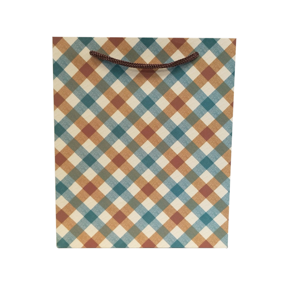 Checkered Gift Carrier Bag